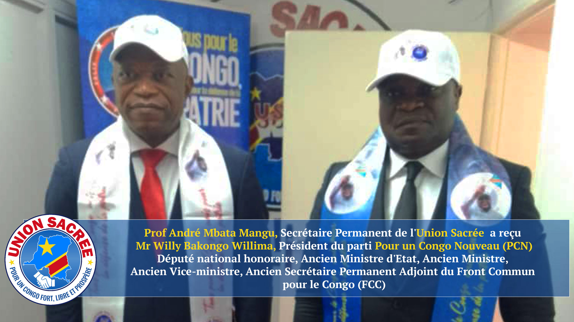 Prof André Mbata Mangu, Secrétaire Permanent de l'Union Sacrée a reçu ...